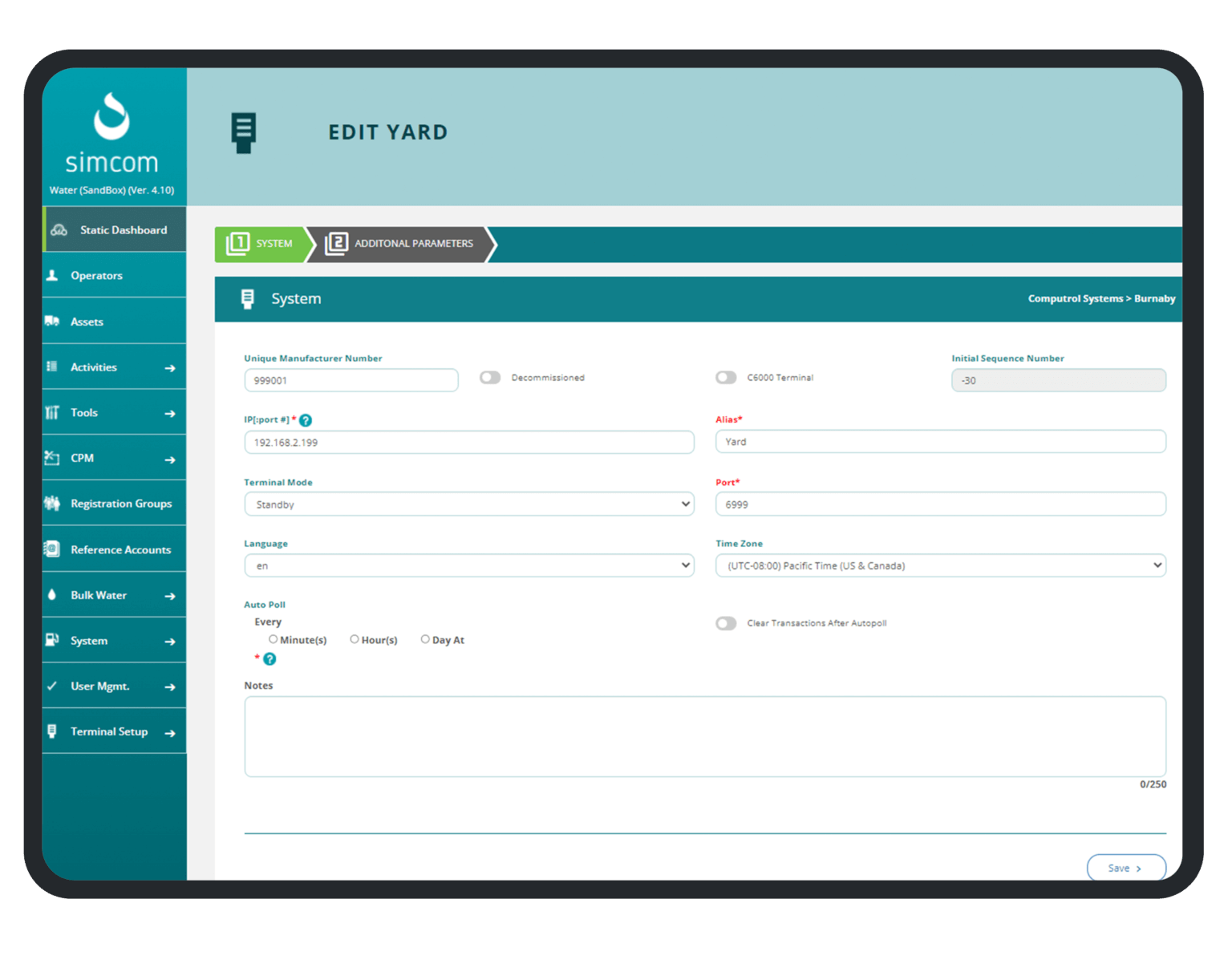 Simcom Water - Computrol